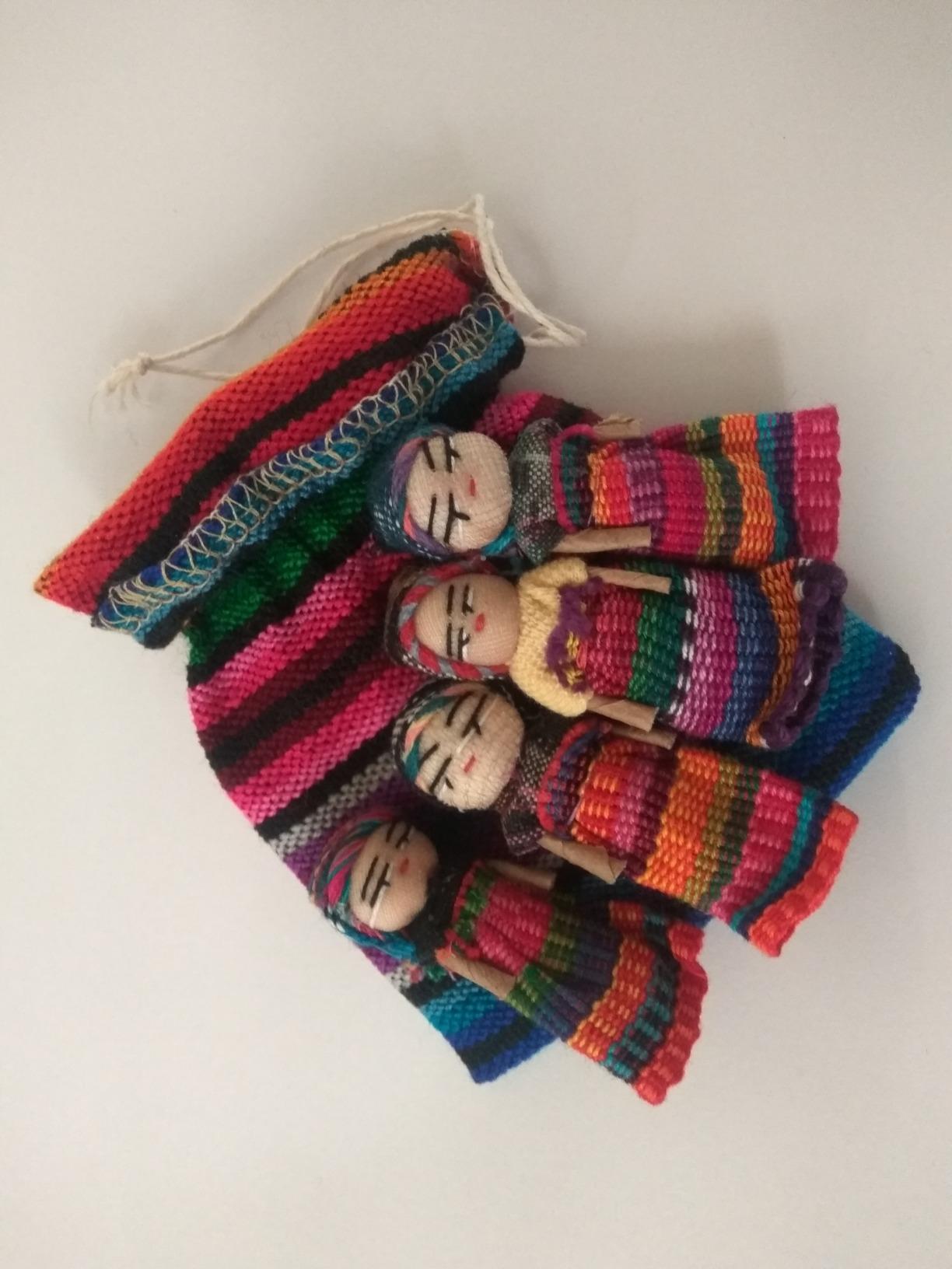 Amazon.com: Four Large Worry Dolls with Pouch