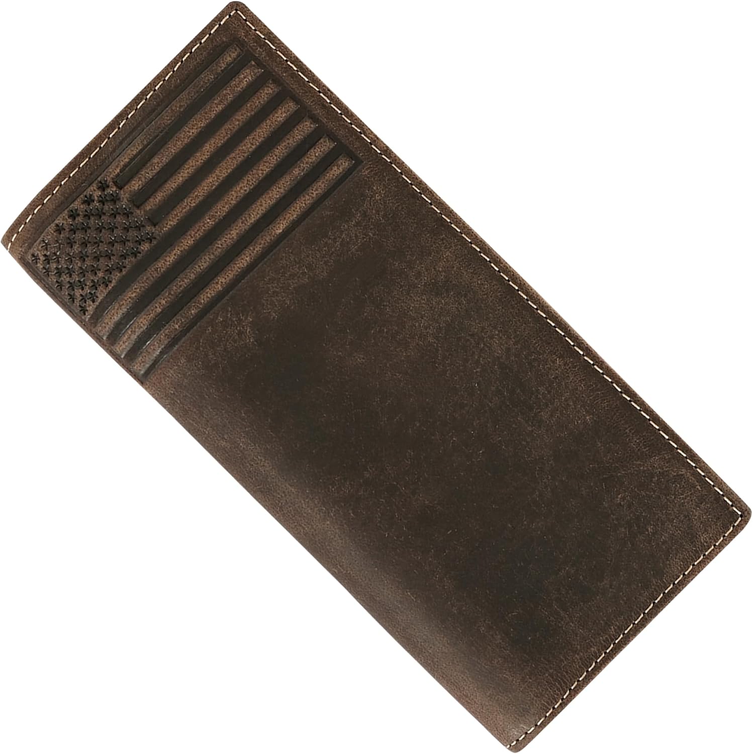 Amazon.com: ELIZO Leather Long Wallet for Men Western Wallet Rodeo Mens ...