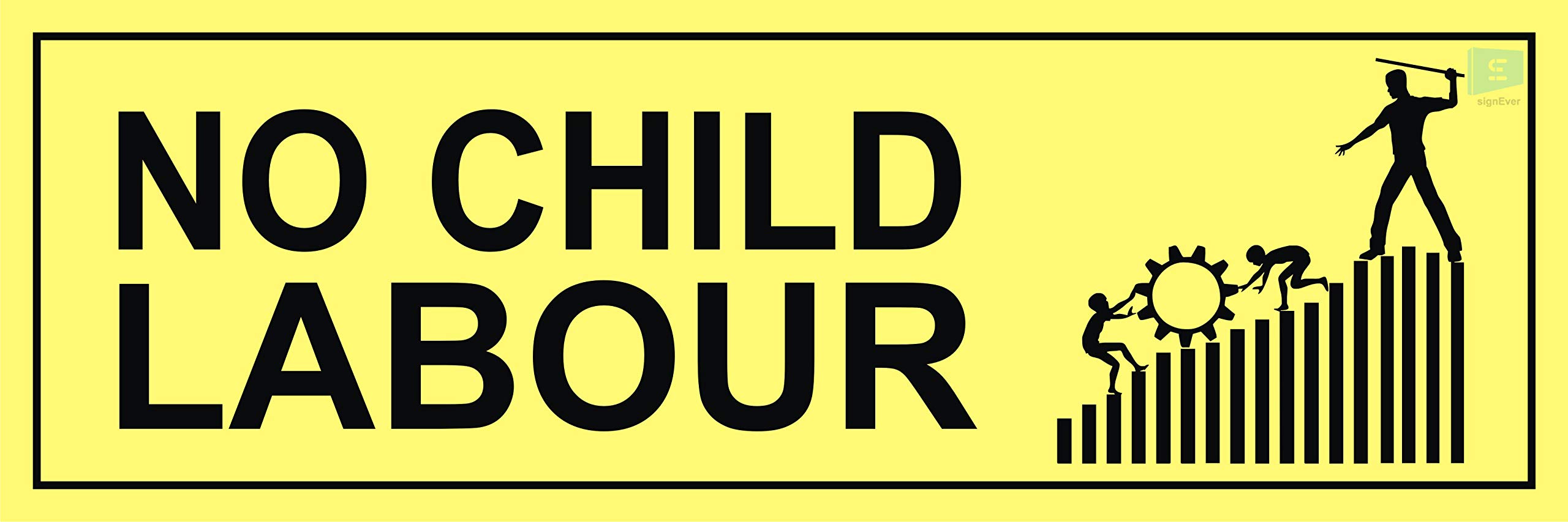 Buy SIGN EVER No Child Labour Sign Boards For Factory Restaurant Hotel ...