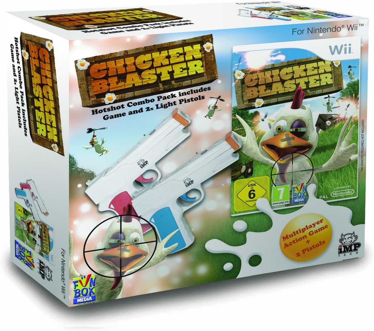 Chicken Blaster Combo Pack Game (Includes 2 Shooters) Wii : Amazon.co ...