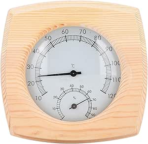Amazon.com: HPX 2 in 1 Sauna Thermometer Hygrometer: Wooden Sauna Thermometer Fahrenheit, Room ...
