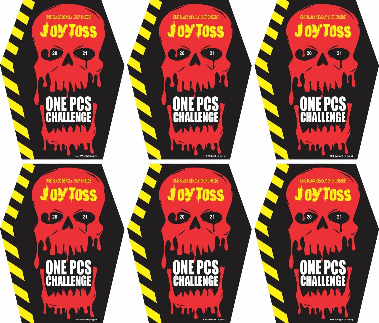 Joytoss one-pcs-Challenge (Pack of 6) | Extreme Spicy Tortilla Chips ...