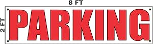 2x8 Parking Banner Sign 24x96 for Shop Business Front
