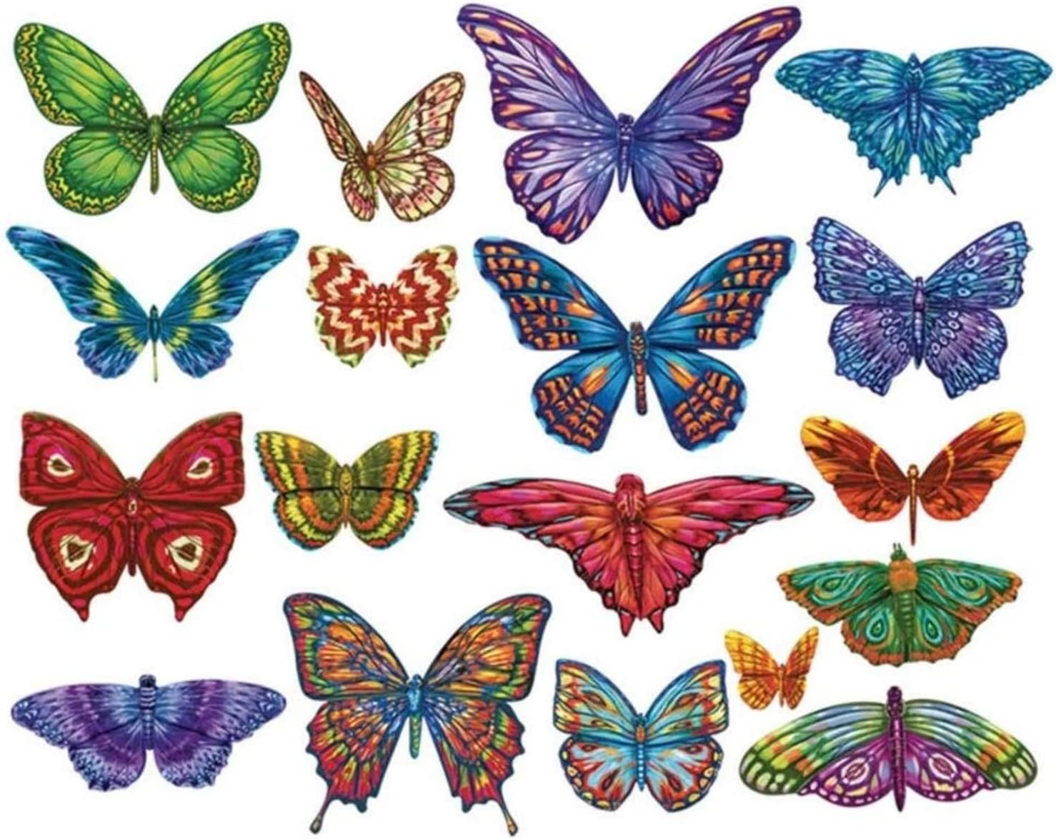 Amazon.com: 18 Butterflies Mini Shaped Puzzles 500 Pieces : Toys & Games