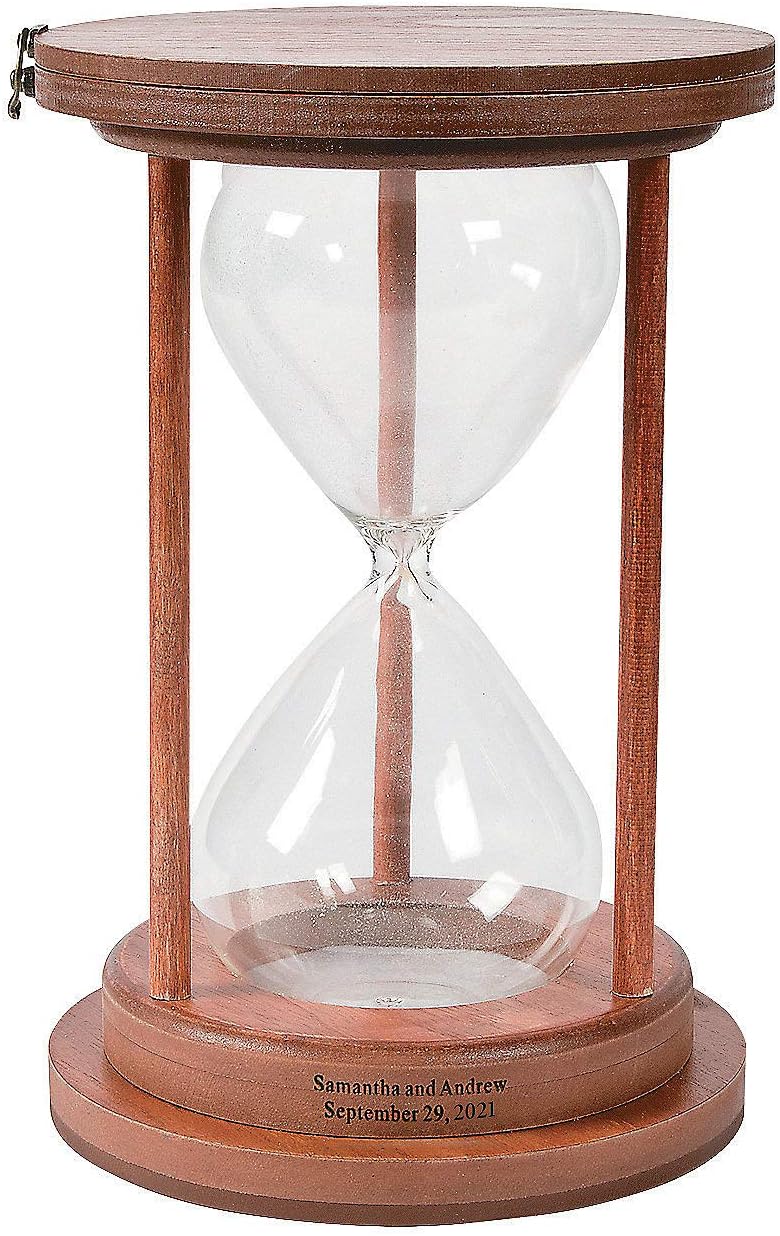 Amazon.com: Fun Express Personalized Unity Sand Ceremony Hourglass for ...