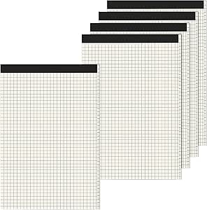 Amazon.com : TAICHEUT 5 Pack A4 Graph Paper Pads, Quad Grid Paper Pad ...