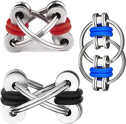 Amazon.com: Fidget Toy Flippy Chain Stress Anxiety Relief Chain ADHD ...