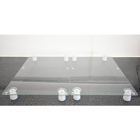 Deenz 30X52Cm Universal Hob Cover Plates Set of 2 Tempered Glass ...