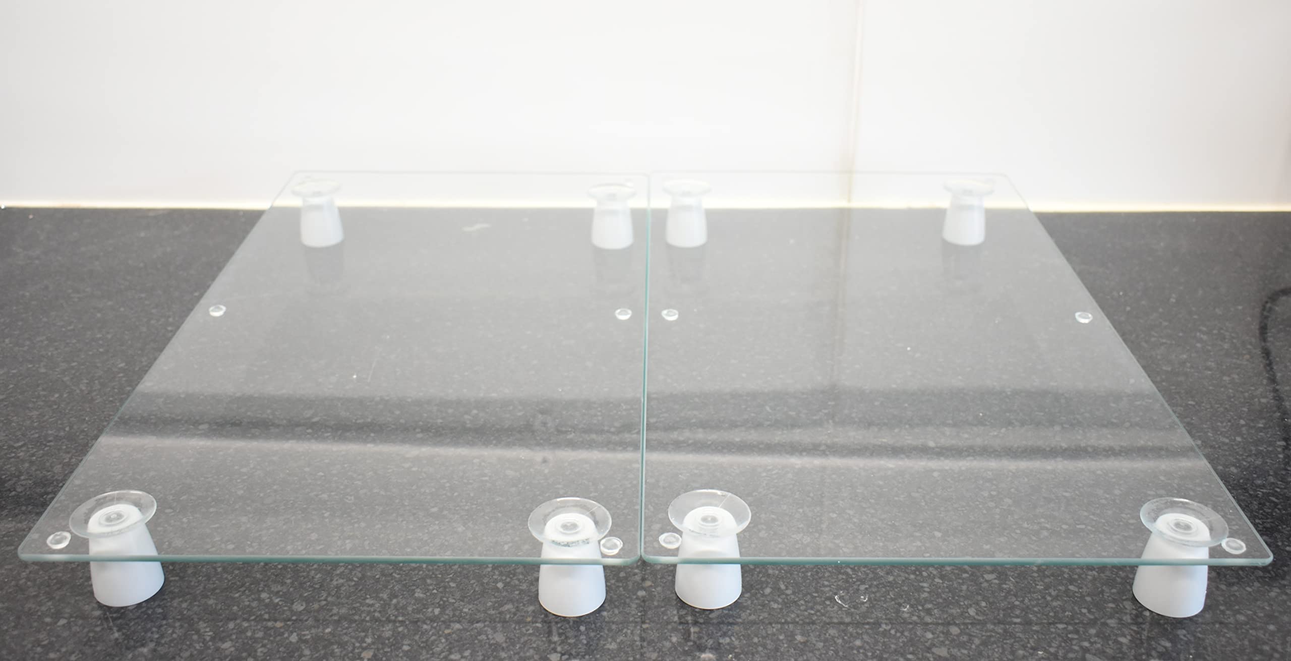 Deenz 30X52Cm Universal Hob Cover Plates Set of 2 Tempered Glass ...