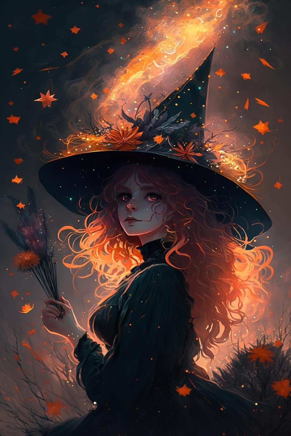 Amazon.com: Halloween Witch Diamond Painting Kits - Beginners By Number ...