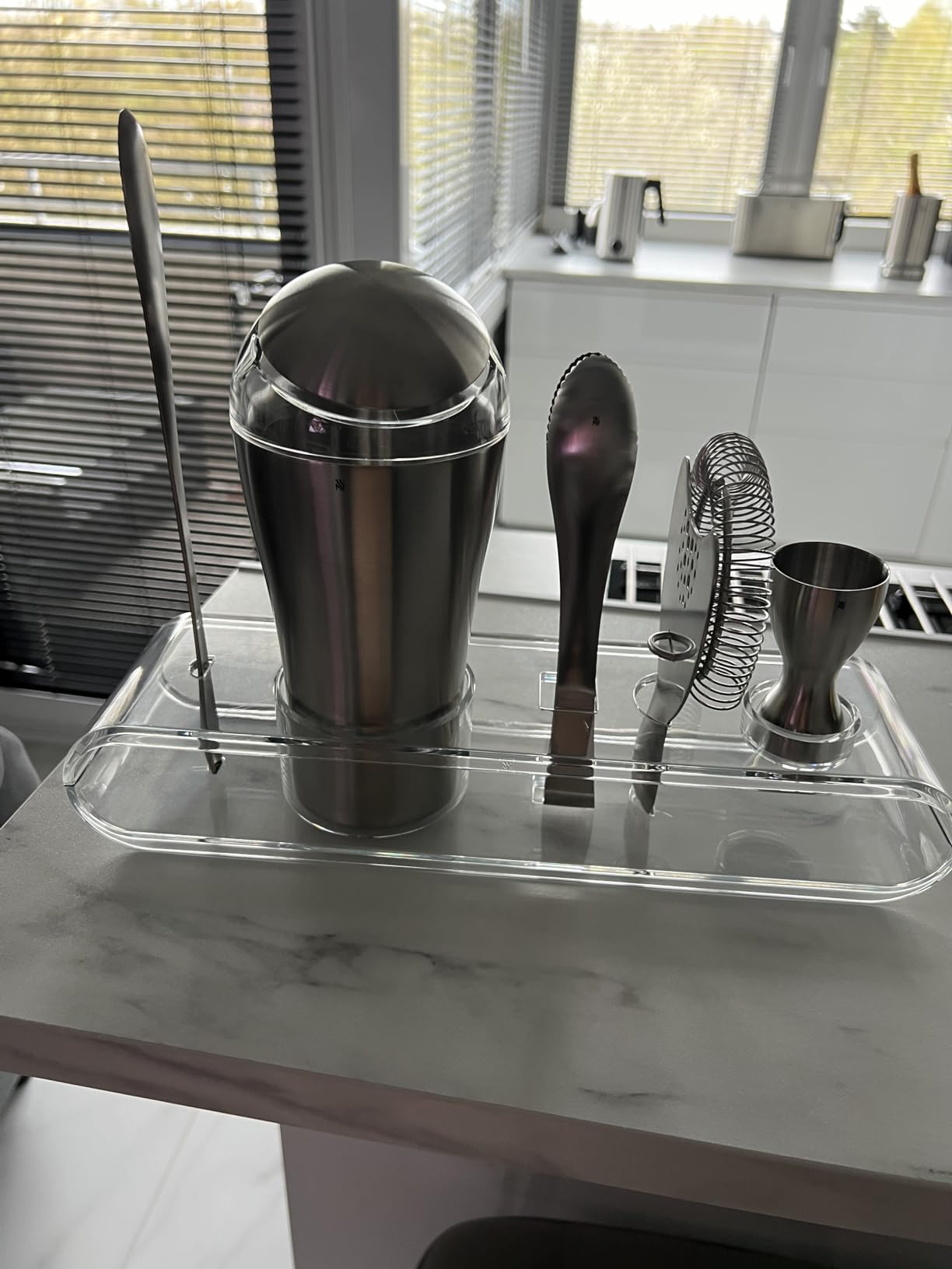 WMF Loft Cocktail Set 6-teilig, Barkeeper Set mit Edelstahl Cocktail ...