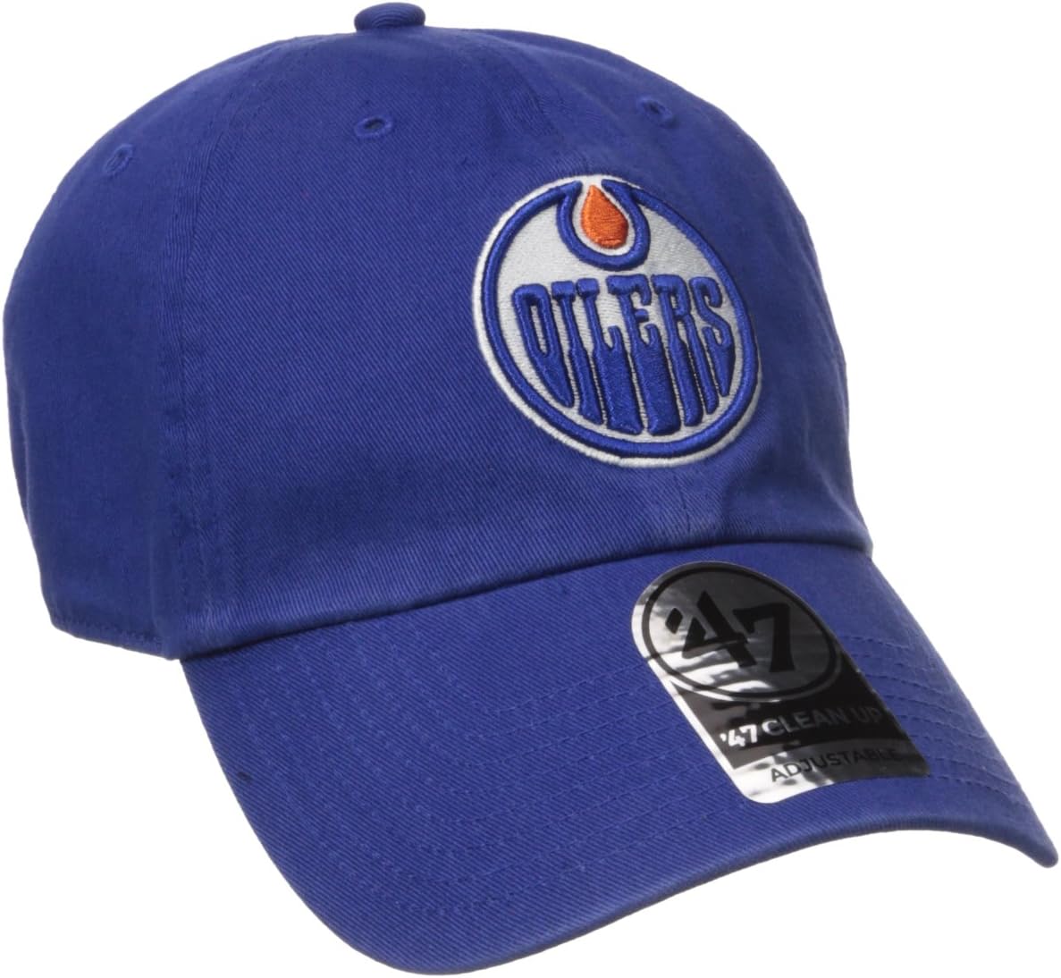 47 Brand H-RGW06GWS-RY NHL Edmonton Oilers Clean up Adjustable Cap ...