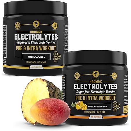 Amazon.com: HRDWRK - 100 Servings Keto Electrolytes Powder Hydration ...