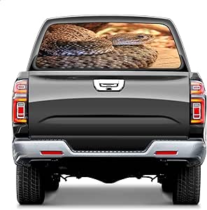 Amazon.com - Truck Rear Window Decal Wrap Rattlesnake Close Up Pickup ...