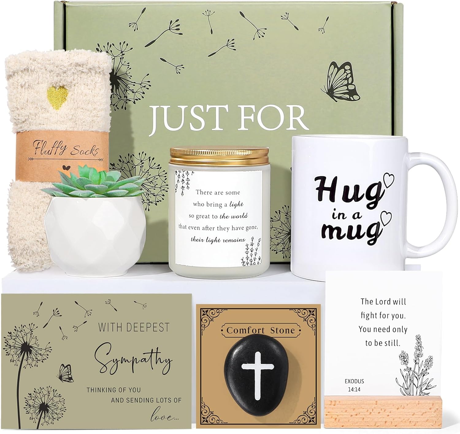 Amazon.com: iAOVUEBY Sympathy Gift Baskets, Sympathy Gifts For Loss Of ...