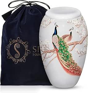 Amazon.com: Simcs Handicrafts Peacock Urn for Human Ashes Adult ...