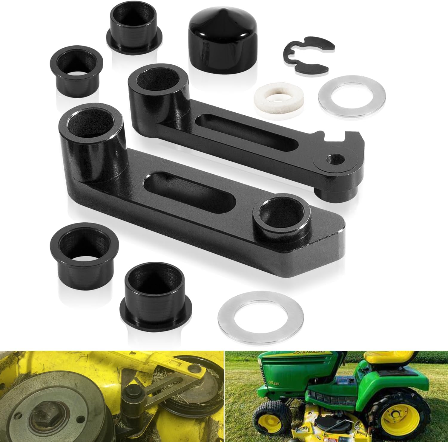 Amazon.com : Yoursme Deck Idler Arm Tensioner & Bushing Rebuild Kit for ...