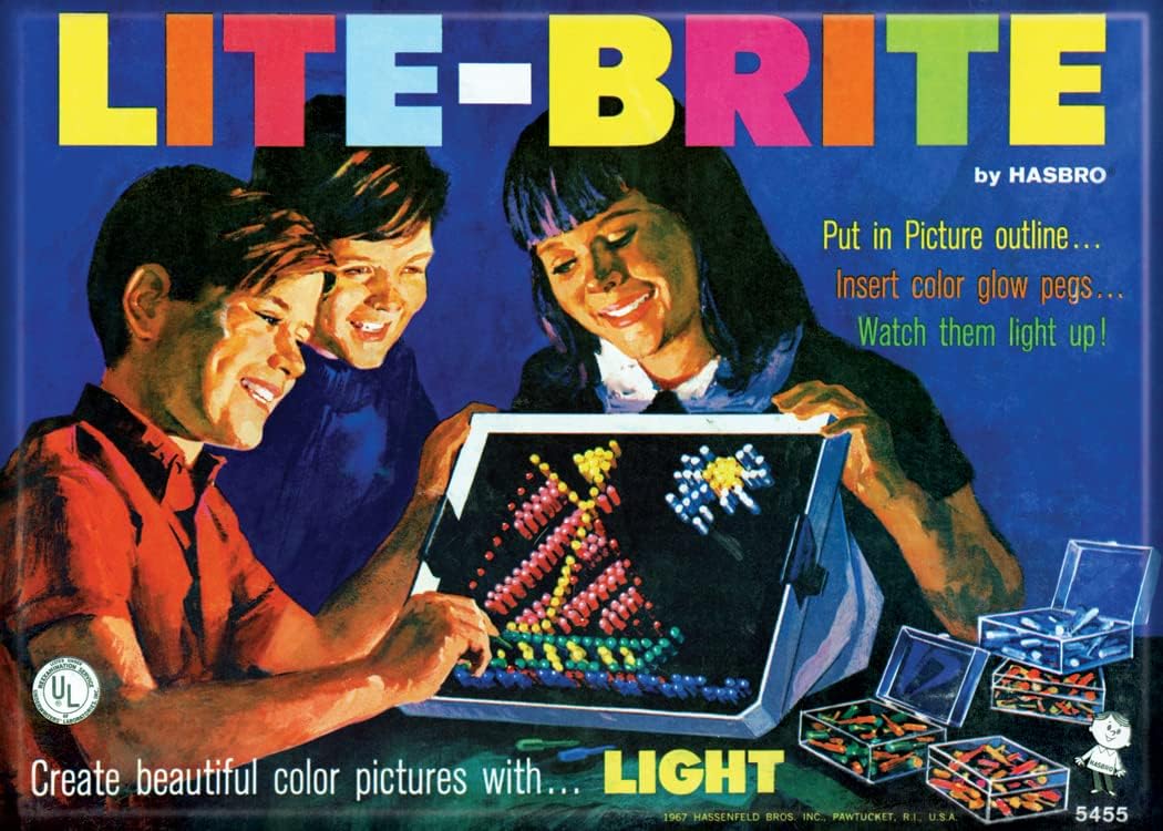 Amazon.com: Ata-Boy Lite Brite Game Box Cover 2.5" X 3.5" Magnet for ...