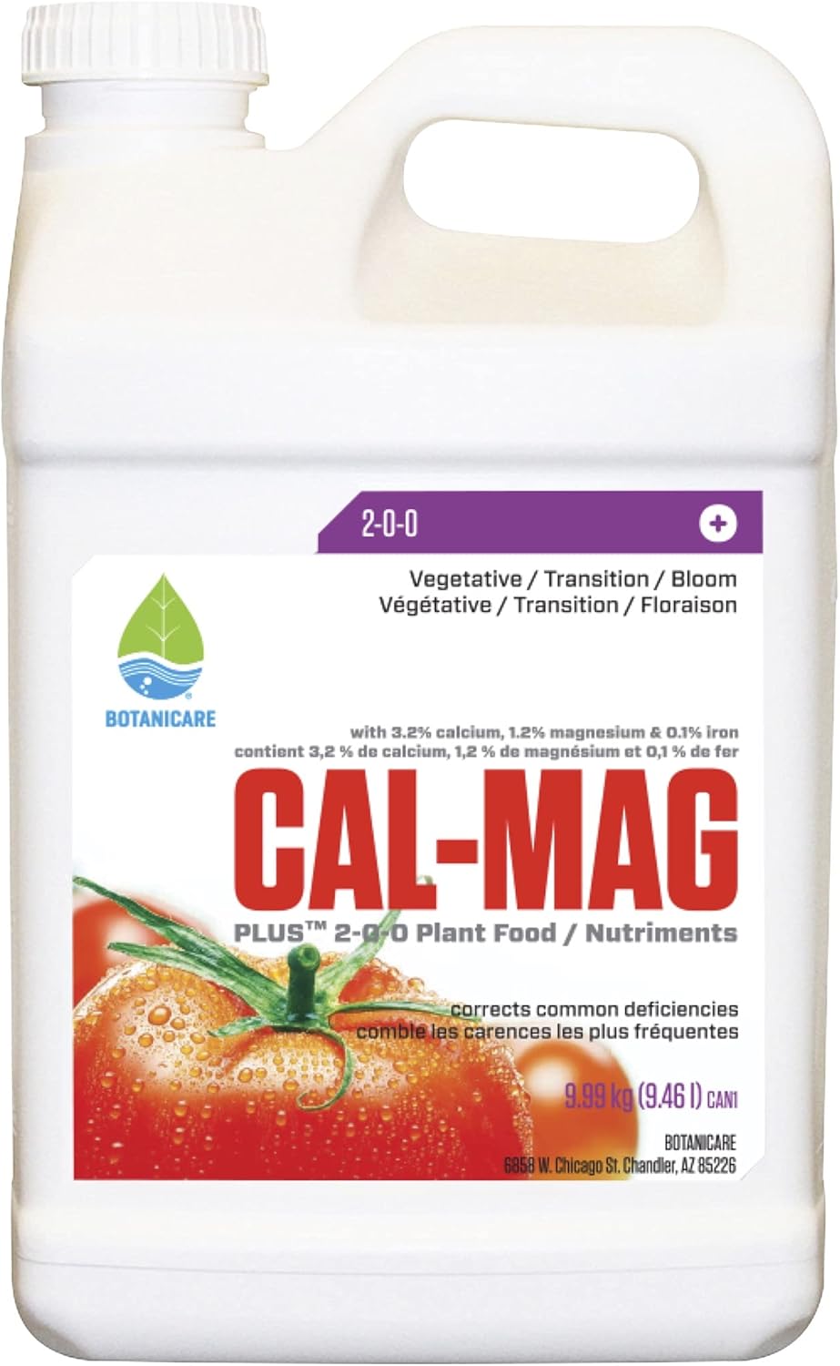Botanicare Cal-MAG Plus Plant Supplement 2-0-0 Formula, 2.5-Gallon ...