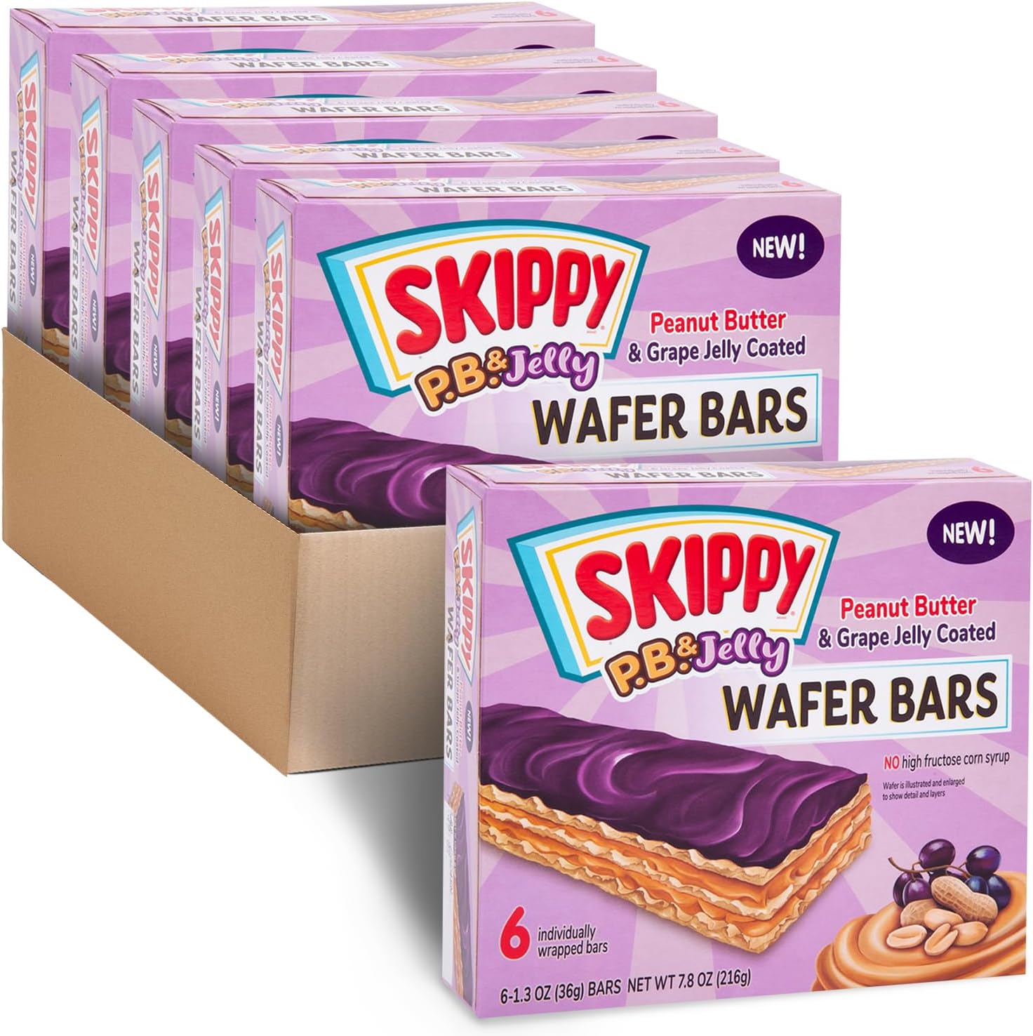 Amazon.com : SKIPPY P.B. & Jelly Peanut Butter And Grape Jelly Coated ...