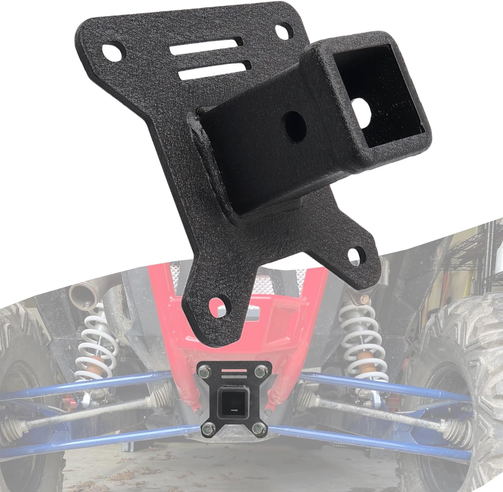 Amazon.com: XIKOBY 2" UTV Rear Receiver Hitch Plate Kit Compatible with ...