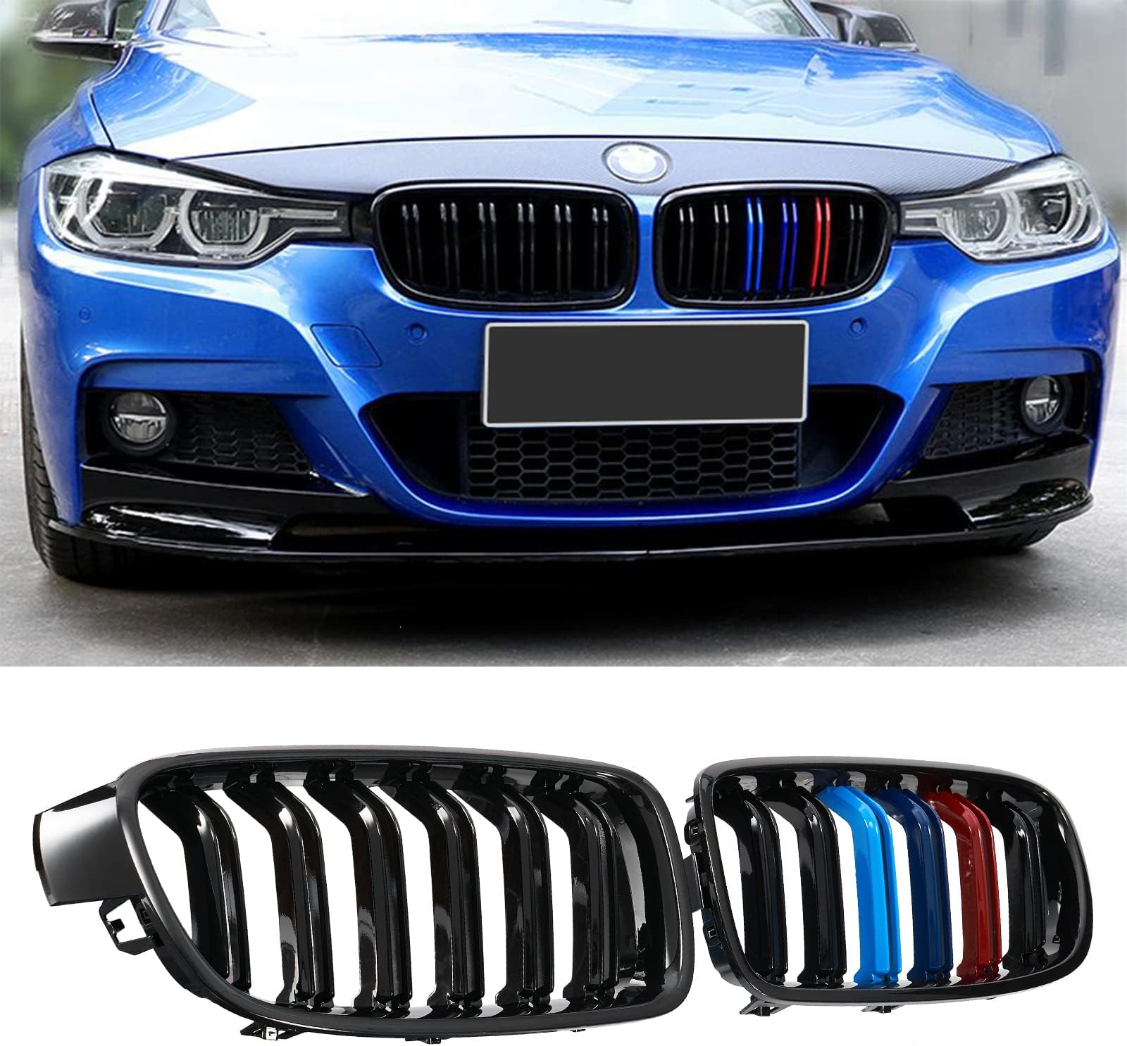 Amazon.com: SNA ABS F30 Grill, Front Kidney Grille for 2012-2018 3 ...