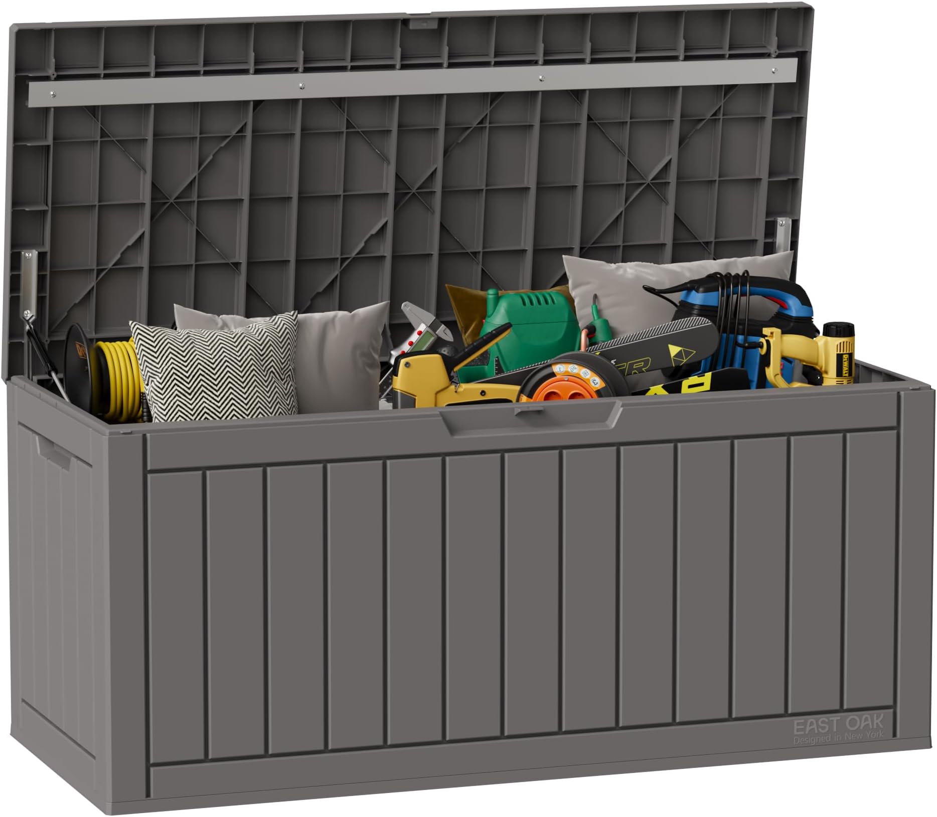 Amazon.com : Suncast DBW9200 99 Gallon Outdoor Wicker Plastic Patio ...