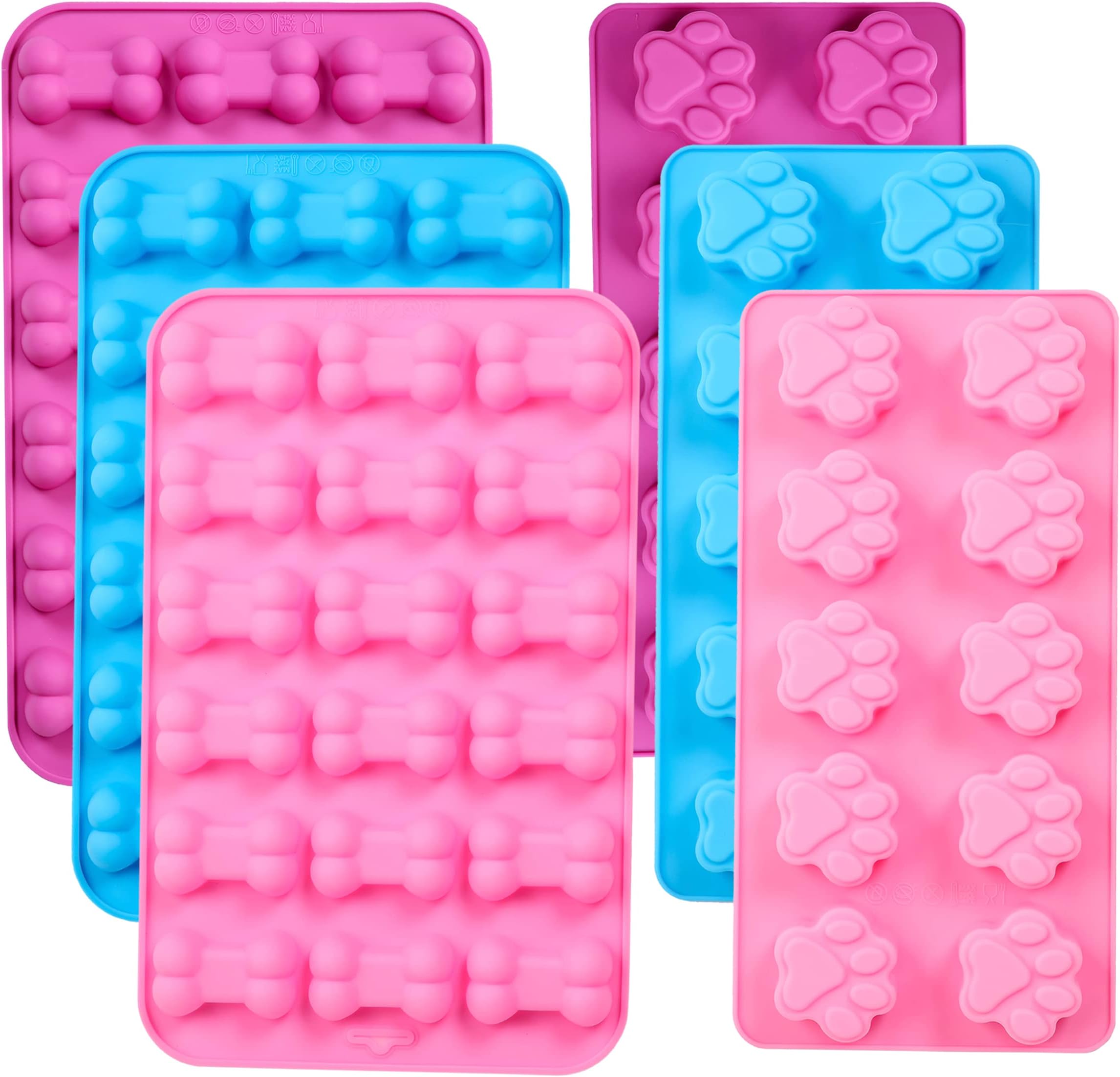 Amazon.com: Puppy Dog Paw Bone Silicone Mold, Baking Mold, Used for ...