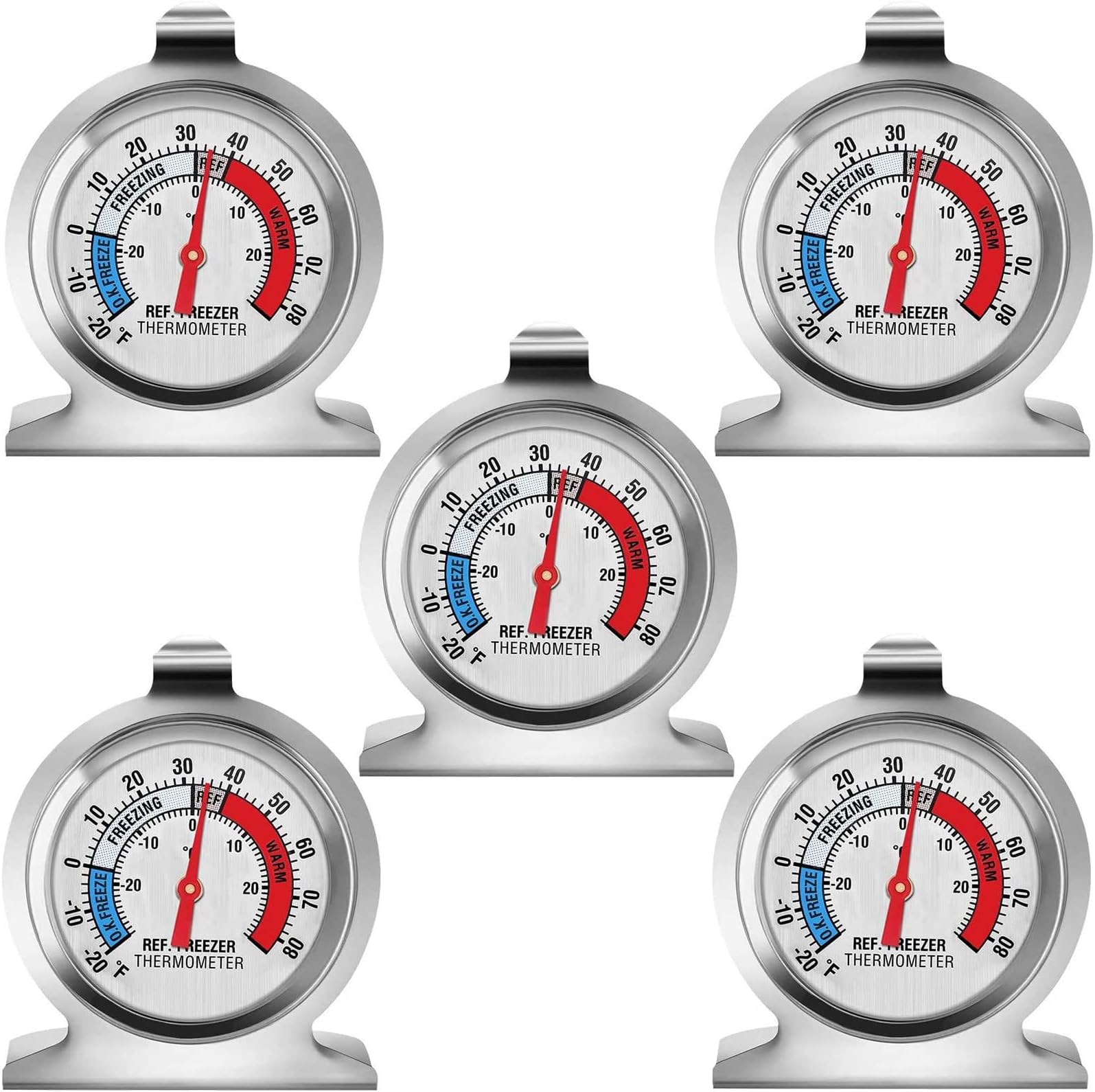 Amazon.com: Taylor Classic Series Large Dial Fridge/Freezer Thermometer ...