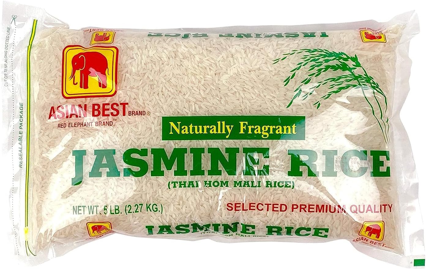 Amazon.com : Asian Best Premium Select Authentic Jasmine Rice, 5 Pound ...