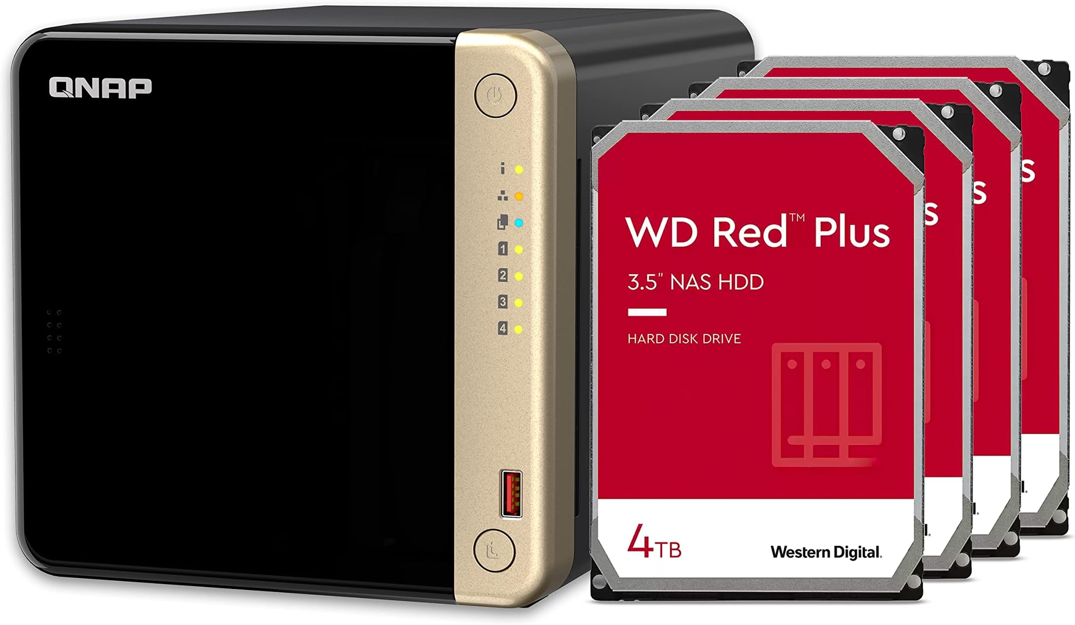 Amazon.com: QNAP TS-464-8G-44W-US 4 Bay High-Performance Desktop NAS ...