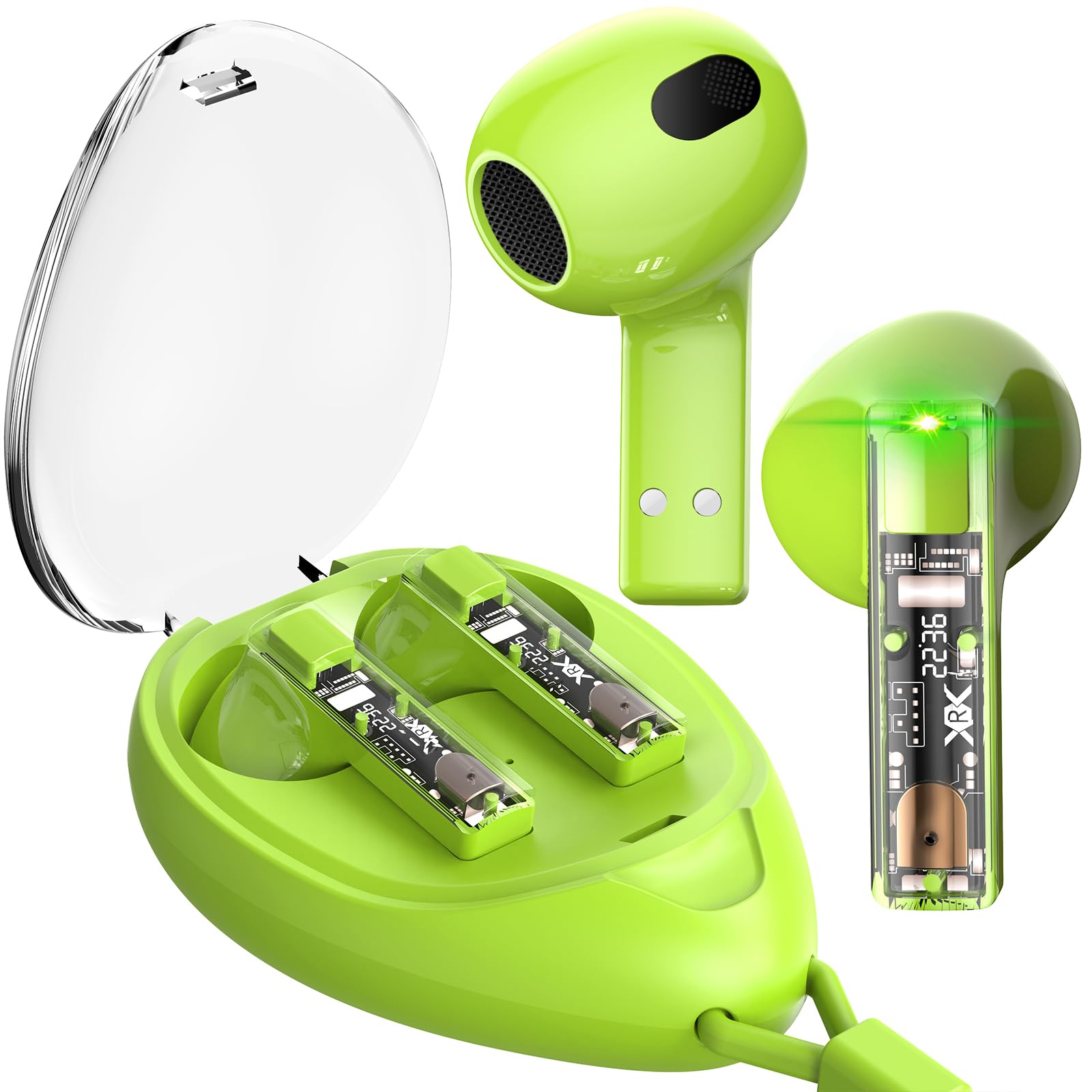 Amazon.com: aigo Wireless Earbuds, Bluetooth 5.4 Headphones with ...