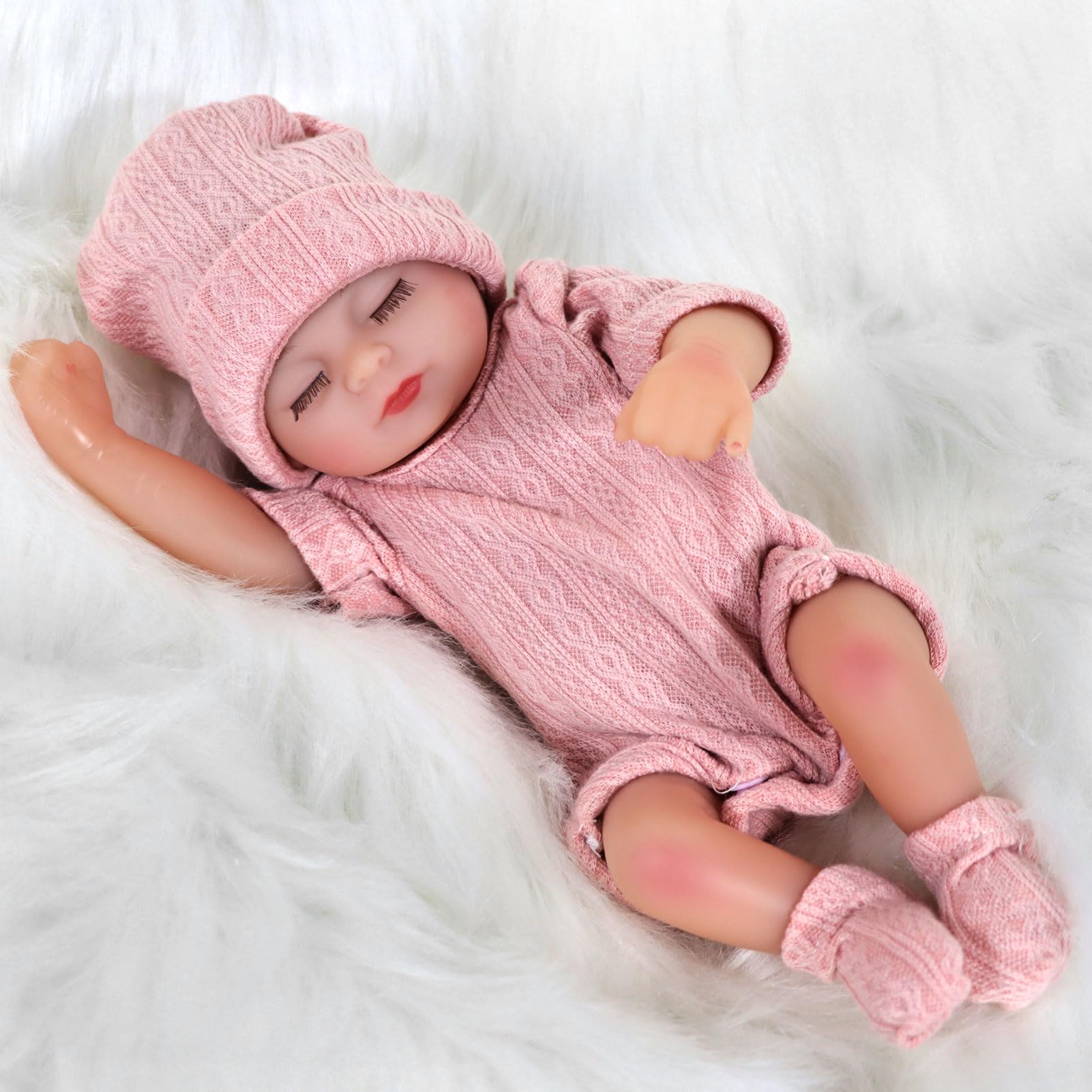Amazon.com: JRLCGYP Realistic Reborn Baby Dolls, 10 Inches Realistic ...