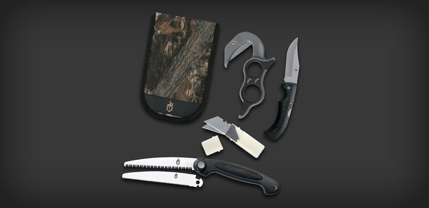 Gerber 42759 CAMO - Ultimate Game Cleaning Kit - EZZip w/2 Blades, EAB ...