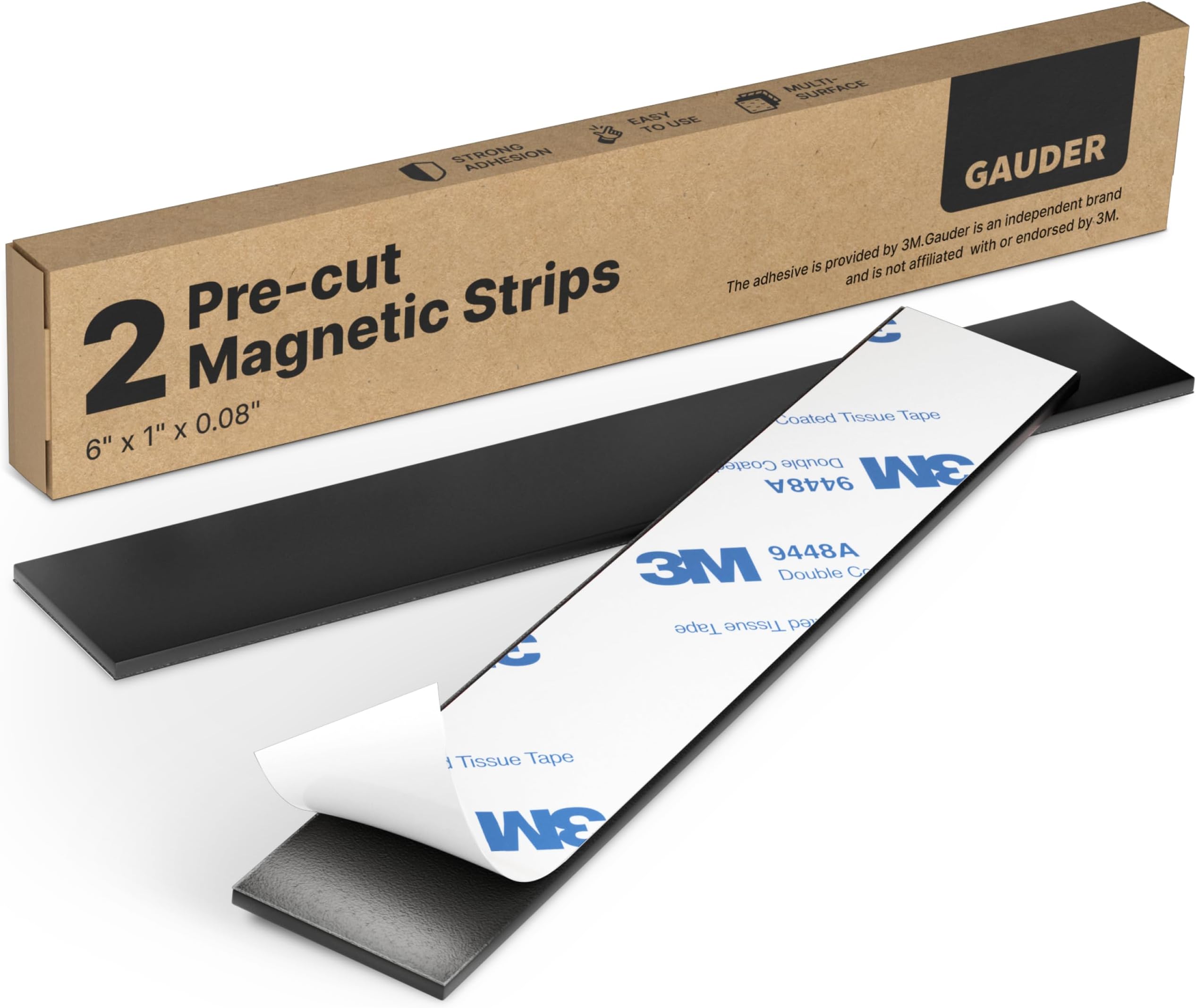 Amazon.com: Magnetic Strips with Adhesive Backing - Magnetic Tape for ...