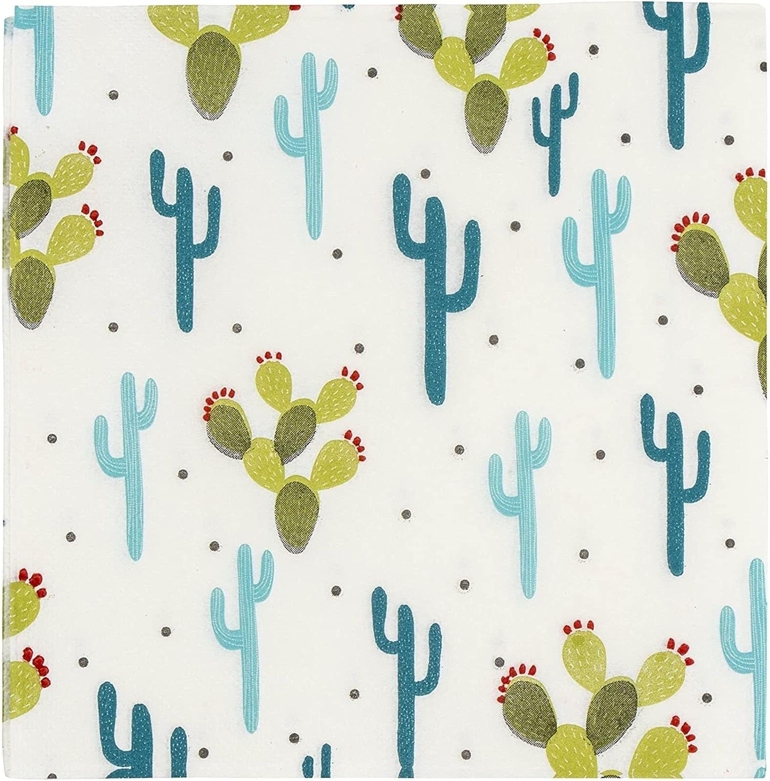 Amazon.com: 40 Pack Succulent Cactus Paper Napkins for Fiesta Wedding ...