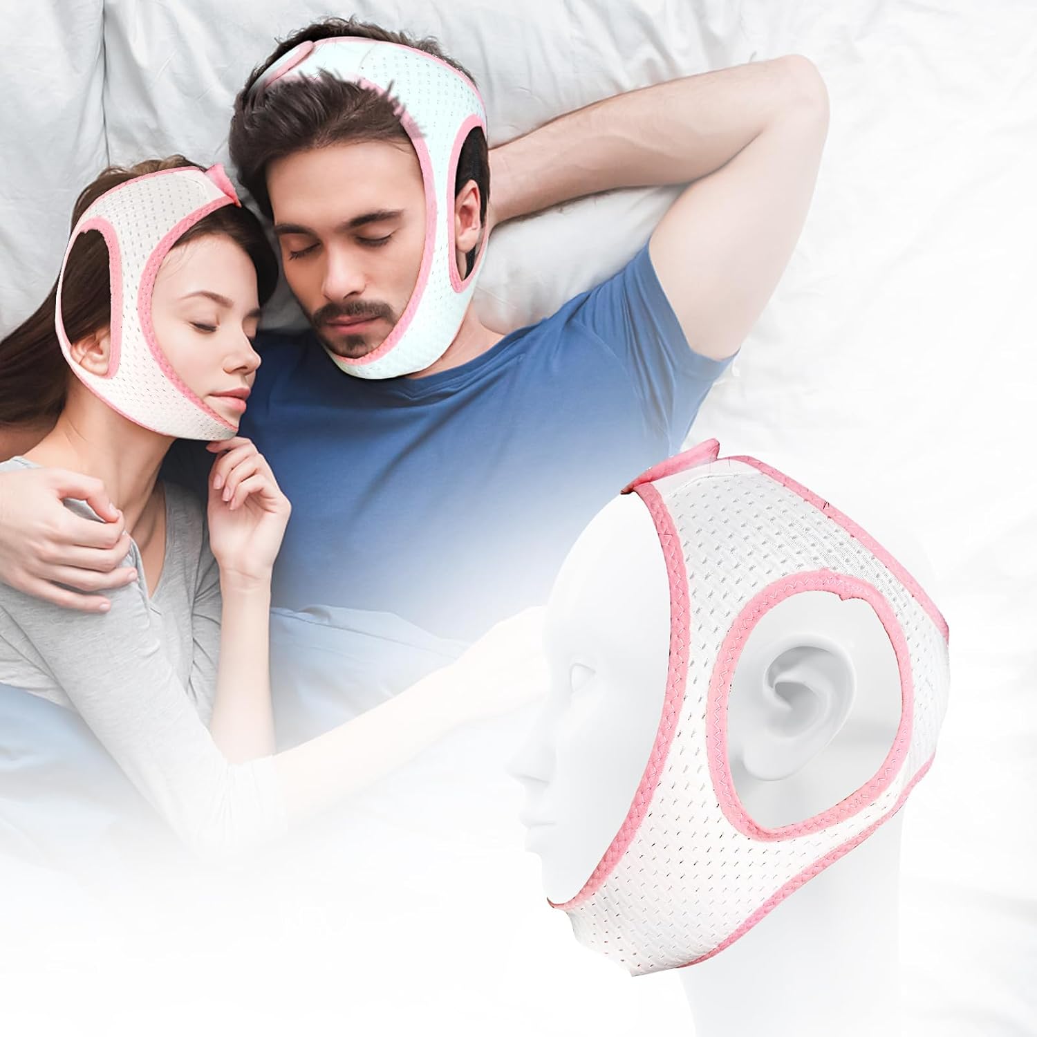 Amazon.com: KUOBI Anti Snoring Chin Strap for CPAP Users,Anti Snoring ...