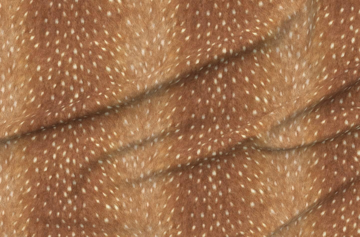 Amazon.com: Spoonflower Fabric - Faux Deer Hide Fawn Spots Woodland ...