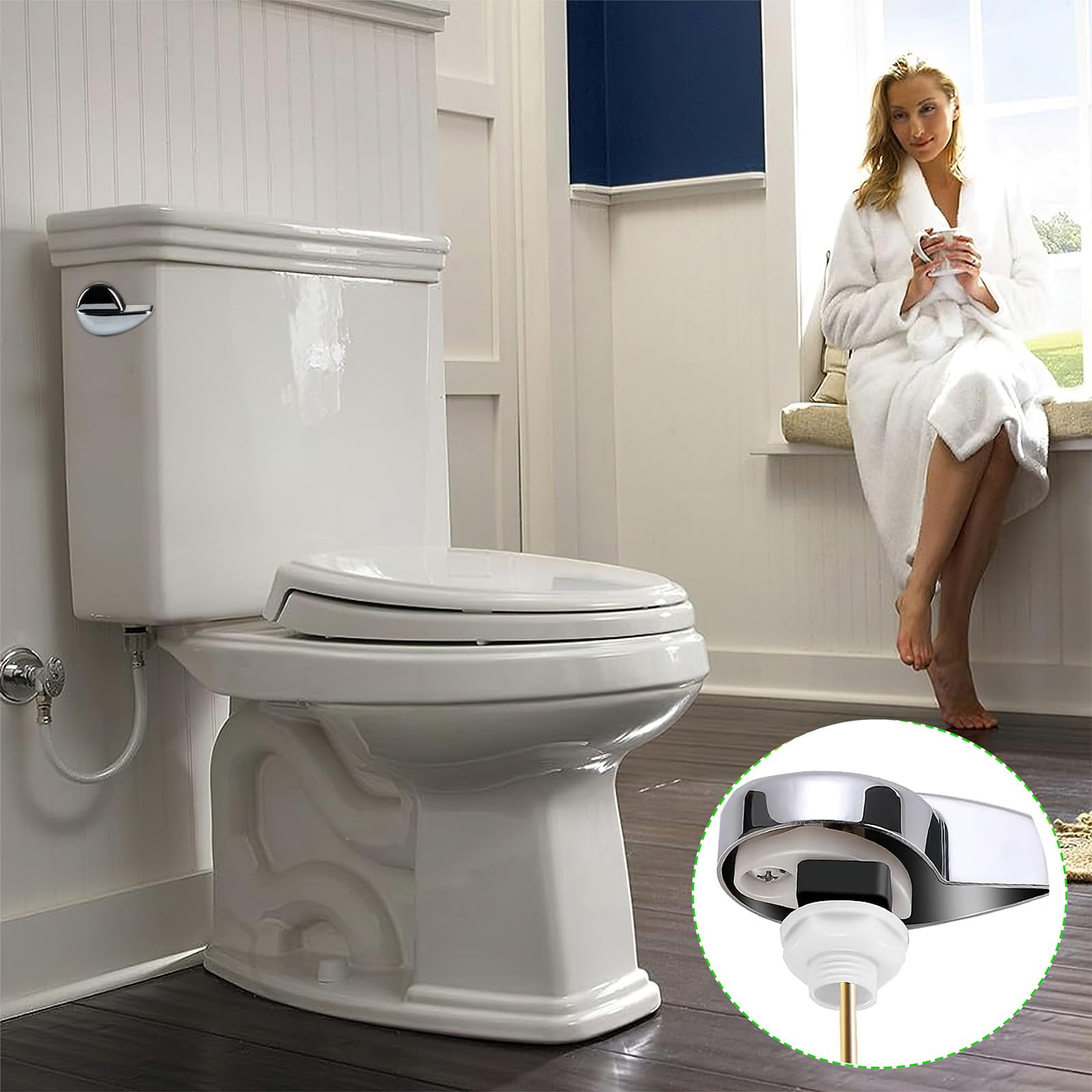 Snapklik.com : Side Mount Toilet Tank Flush Lever Handle For Toilets