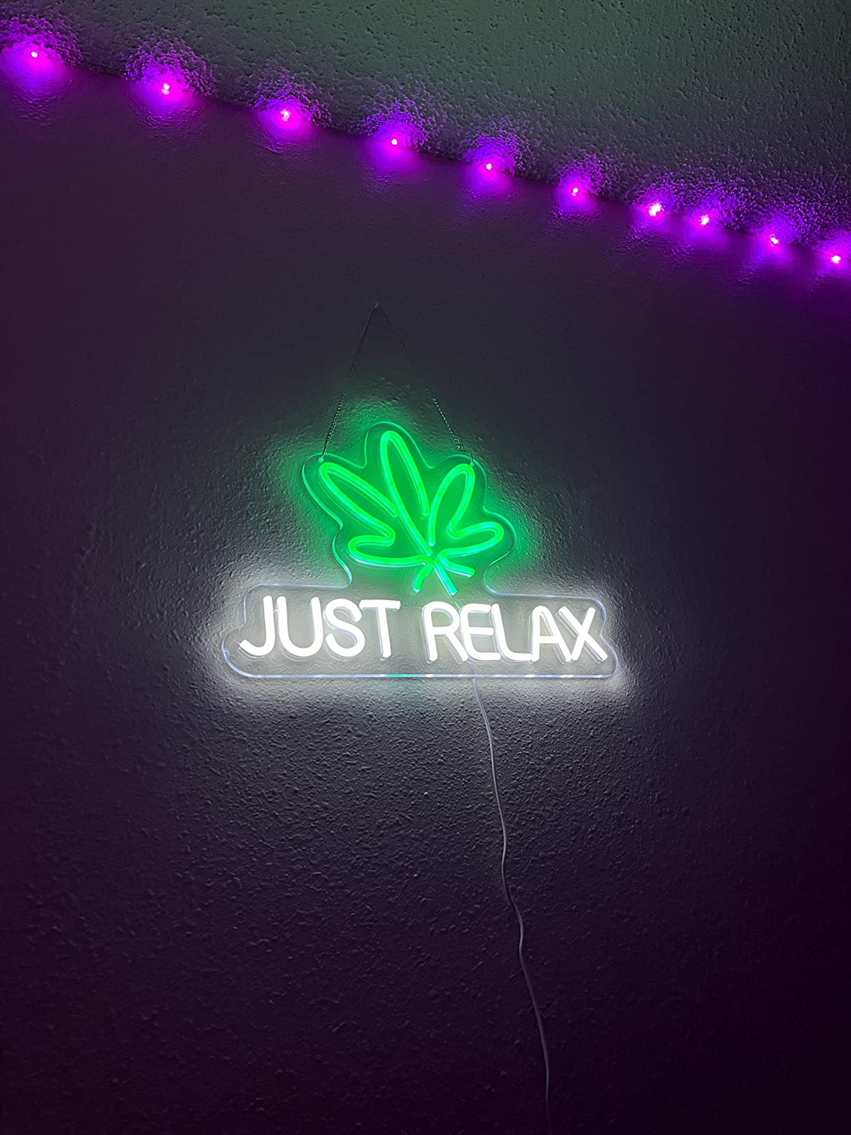 $8/mo - Finance Roouneon Neon Sign Just Relax LED Neon Lights Signs for ...