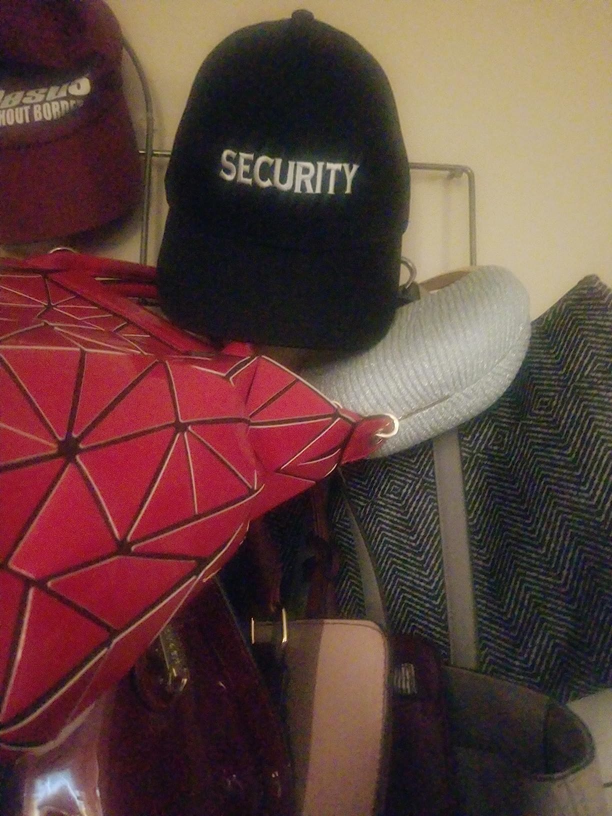 3C Products Black Security Cap w/White Security Embroidered Logo 6 ...