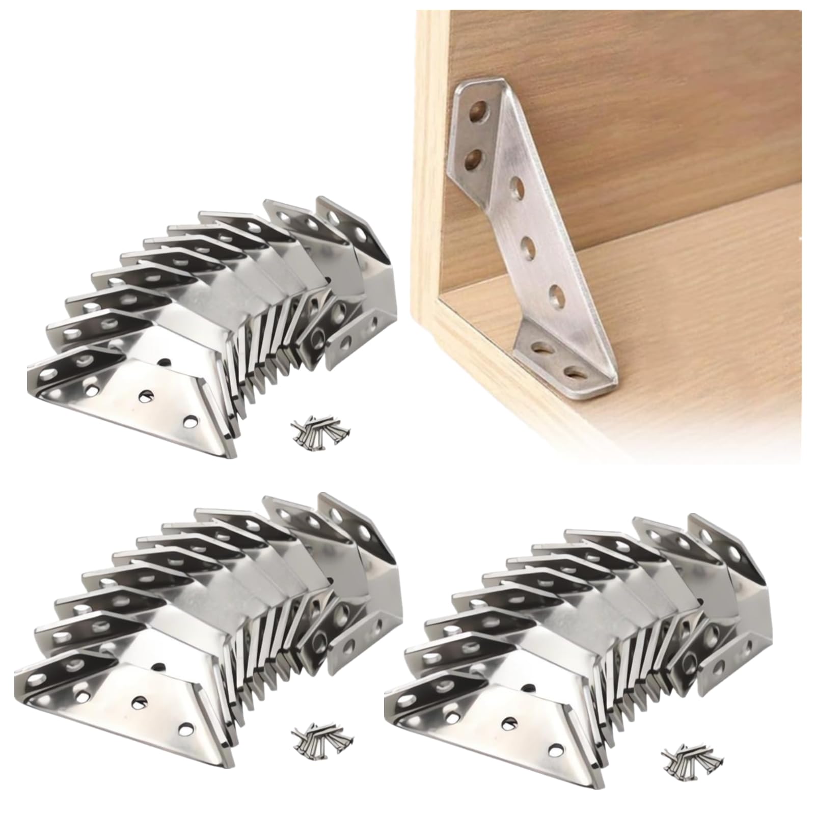 Amazon.com: Universal Furniture Corner Connector - Stainless Steel ...