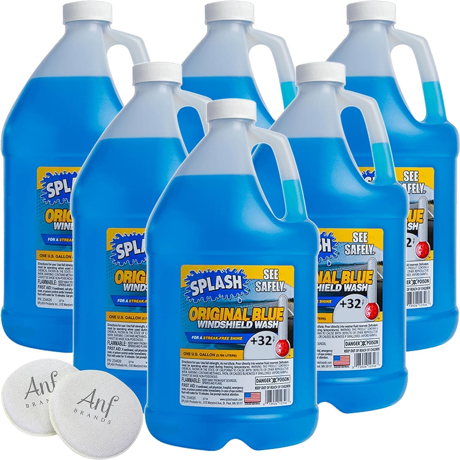 Amazon.com: (6 Gallons) - Splash 235826 Summer Windshield Washer Fluid ...