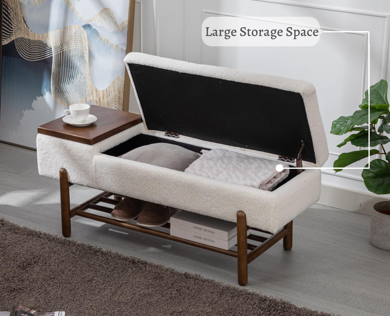 Long Storage Bench Rare 6 Ft. Storage Bench By Milo Baughman MCM