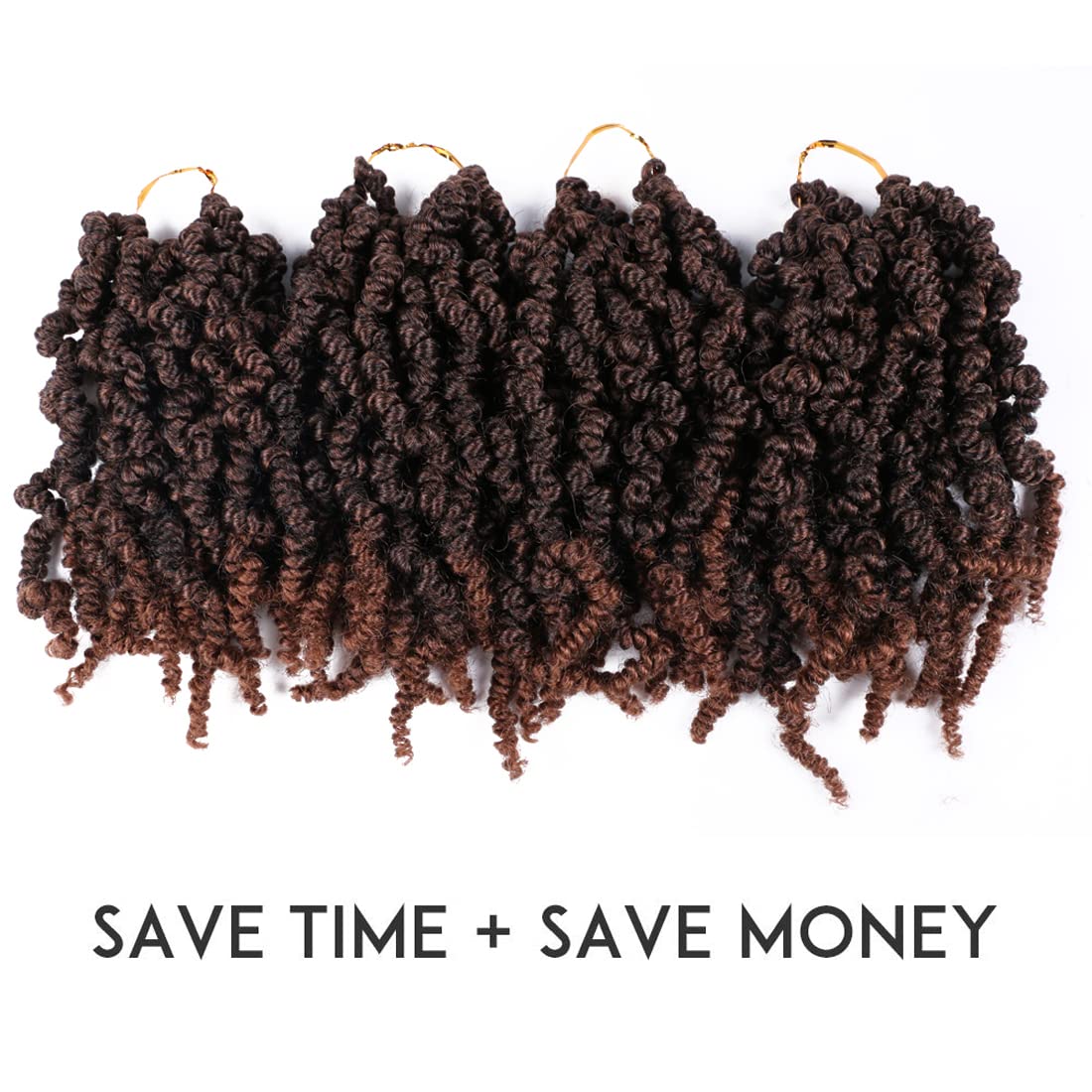 7 Packs Spring Twist Hair Short Curly Pre-twisted Passion Twist Hair ...