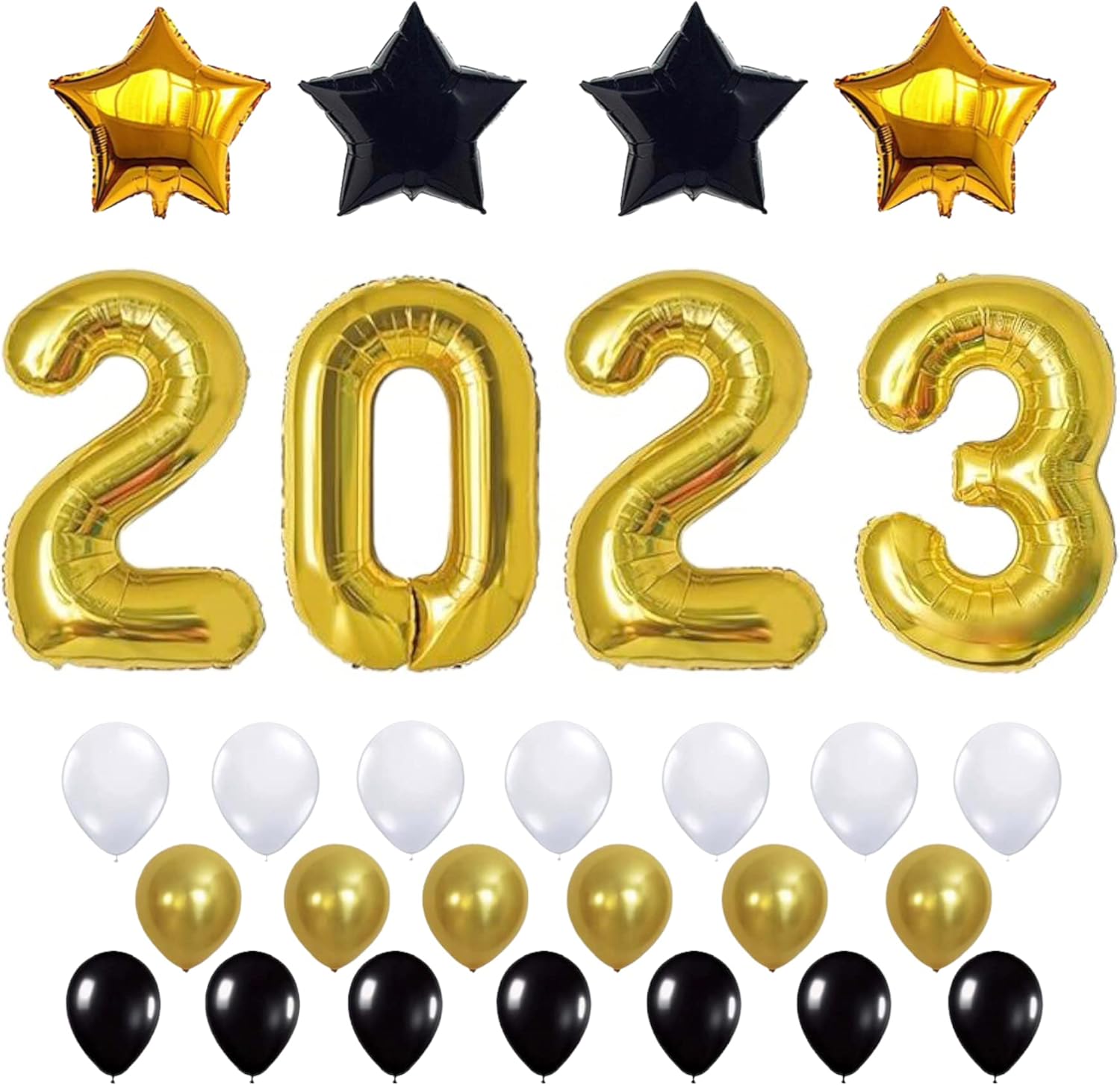 Amazon.com: Gold 2023 Balloon Numbers - Large Gold Mylar Balloons ...