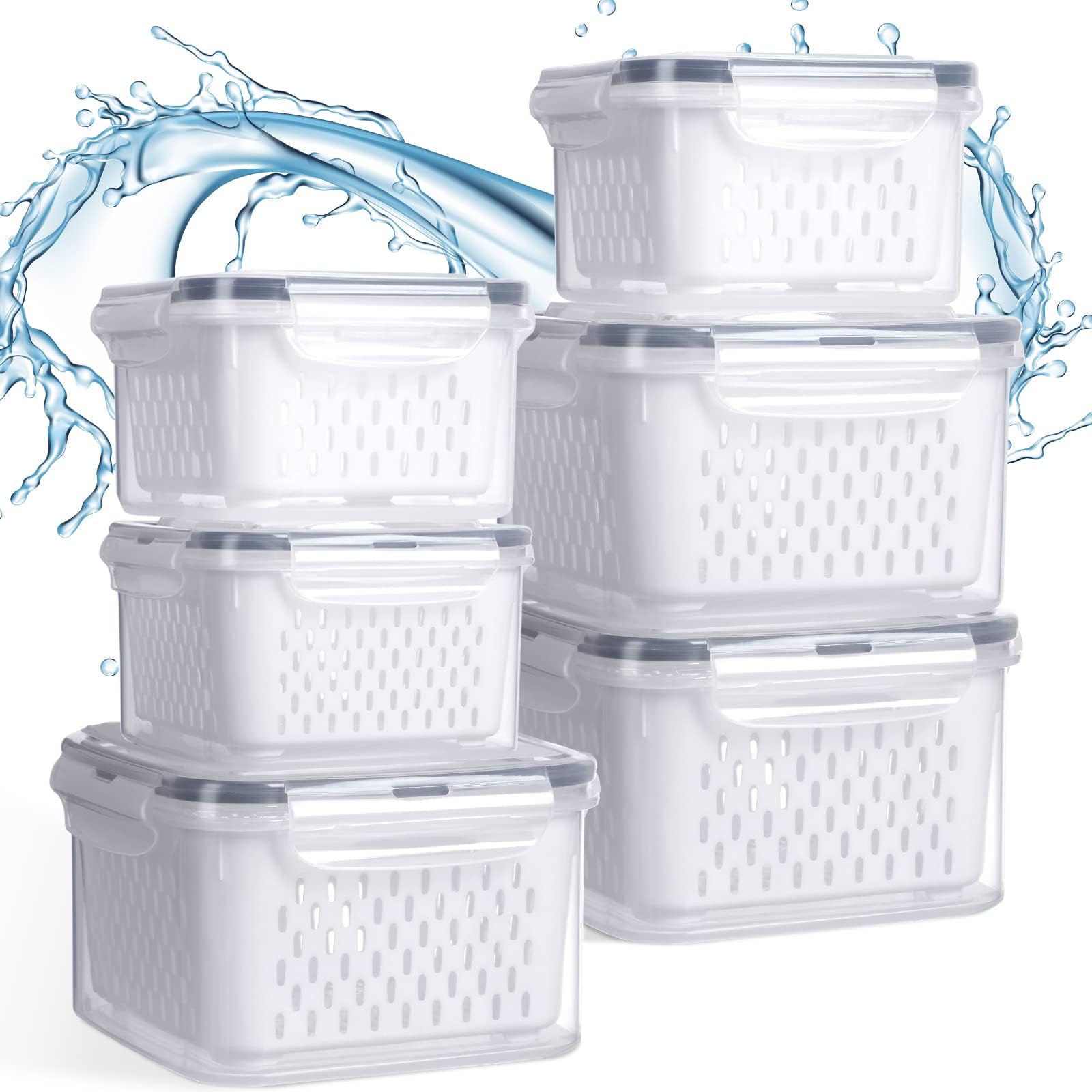 Contenedores de Almacenamiento sin Bpa，Almacenamiento de Verduras y ...