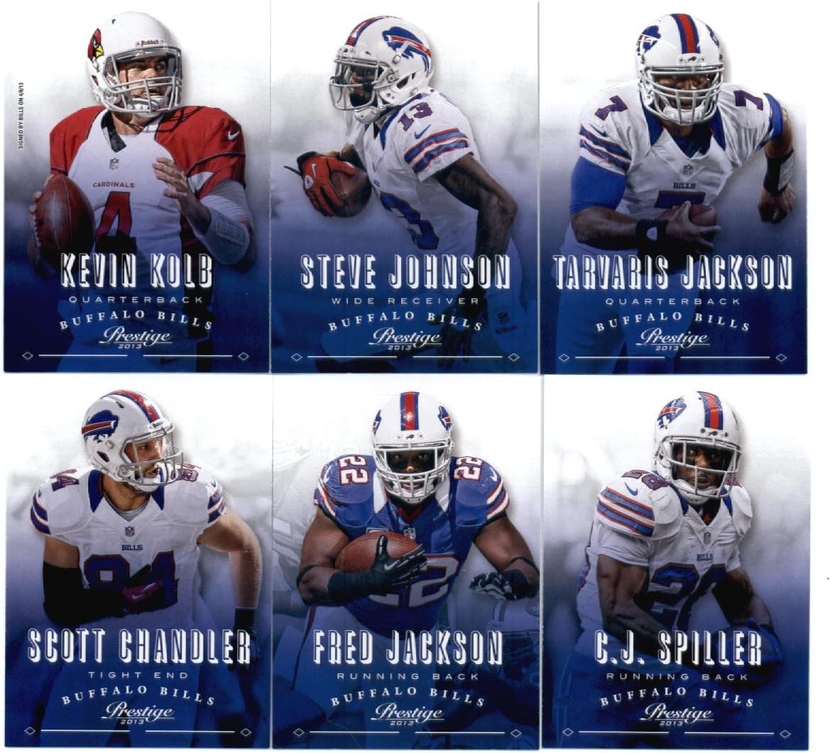 2013 Panini Prestige Football Cards Veterans Team Set : Buffalo Bills ...