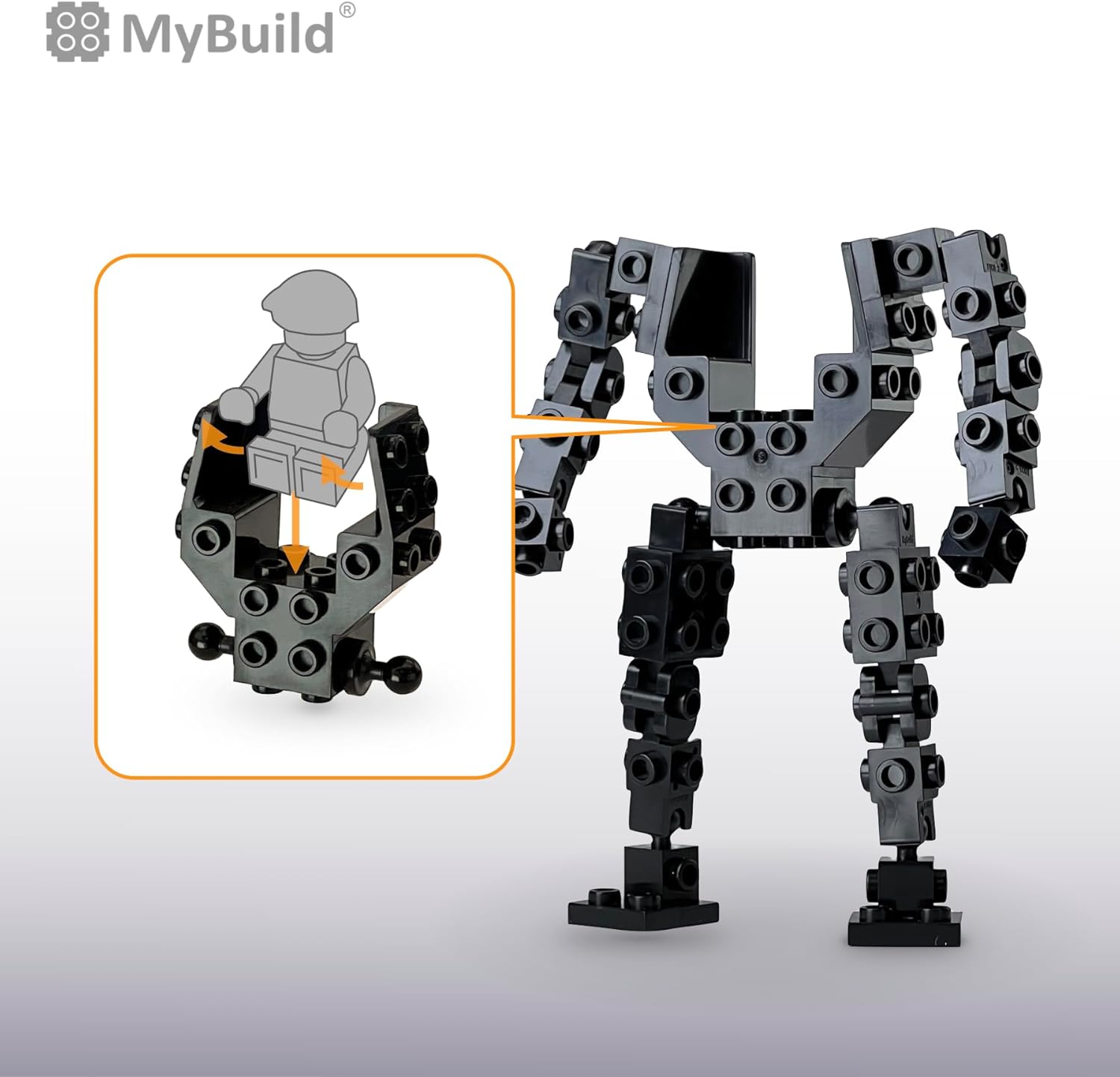 MyBuild Mecha Frame MF5 Mech Frame Ladrillos Bloques de Construcción Juguete Construye un Robot ...