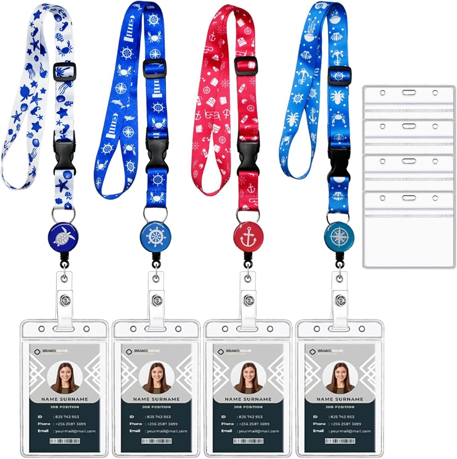 Amazon.com : 4 Pack Cruise Lanyard for Ship Cards Waterproof Lanyards ...